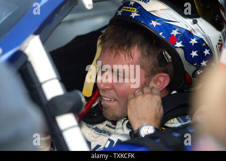 Race car driver Scott Riggs in the Valvoline/Stanley Tools/"Cars" car ...