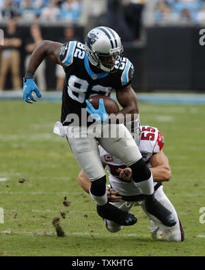 Carolina Panthers' Jerricho Cotchery (82) reaches out to catch a pass ...