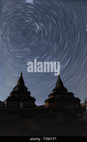 The starry sky of Burma's Bagan Stock Photo - Alamy