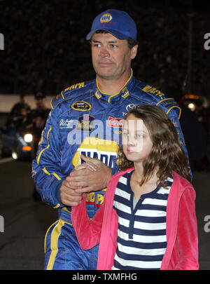 NASCAR driver Michael Waltrip and daughter, Macy, at the Daytona ...