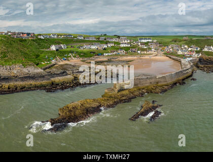 Aerial view of Collieston Stock Photo - Alamy