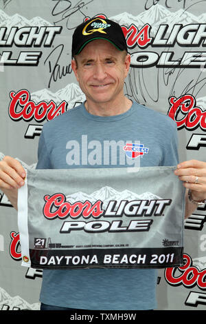 Mark Martin celebrates winning the Pole Position for the 16th annual ...