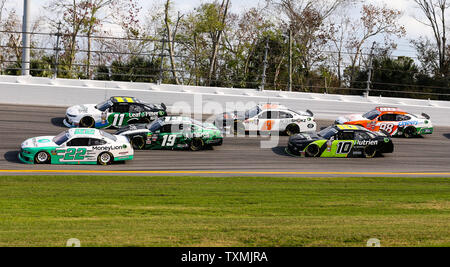 Austin Cindric (22) drives during a NASCAR Xfinity Series auto race at ...