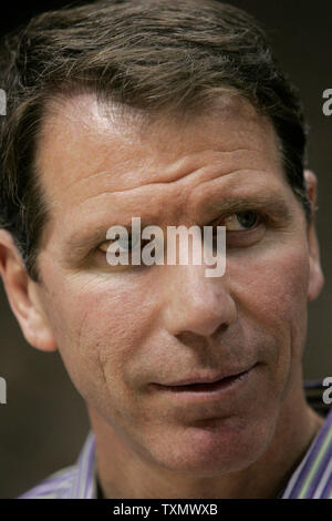 Kiki Vandeweghe, general manager of the Denver Nuggets, smiles as he ...