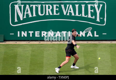 Cameron Norrie in action against Daniel Brands. Nature Valley ...