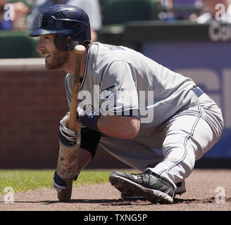 San Diego Padres right fielder Jase Bowen looks on before a baseball ...