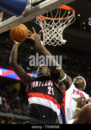 Ruben Patterson of the Portland Trail Blazers during 103-96 overtime ...