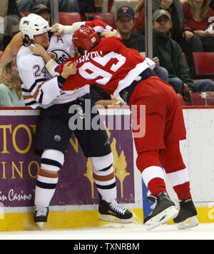 Detroit Red Wings defenseman Danny DeKeyser (65) during the NHL game ...