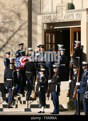 Casket, former president gerald r. ford, funeral, museum, repose ...