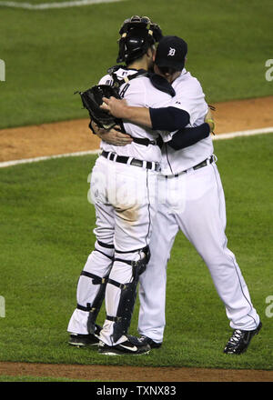 Detroit Tigers pitcher Phil Coke smiles during the team's first ...