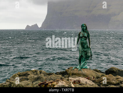 The Seal Woman of Mikladalur, Kopakonan, Kalsoy island, Faroe Islands ...
