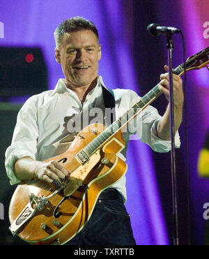 Bryan Adams performs at the Juno Awards in Calgary, Sunday, April 3 ...