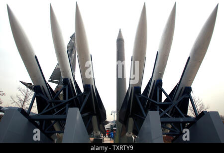 A Scud ballistic missile on display at the Army Day celebrations in ...