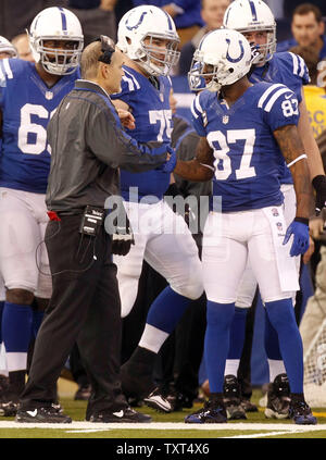 Indianapolis Colts wide receiver coach Reggie Wayne talks to Arizona ...