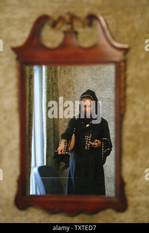 Saudi Arabian princess Nauf Bent Al-Bandar (R) and ambassador to Iran ...