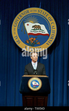 California's Governor Arnold Schwarzenegger announces his $99 billion ...