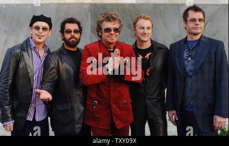 Members of the Australian rock band INXS, who star on the CBS ...