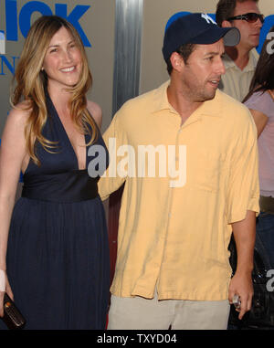 Adam Sandler and his wife Jackie Titone at the premiere of SPANGLISH ...