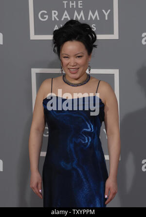 Angelin Chang arrives at the 49th annual Grammy Awards in Los Angeles ...