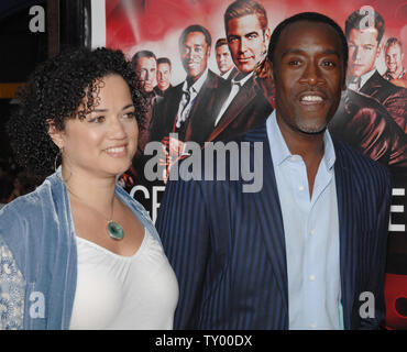 Don Cheadle and his wife, Bridgid, arrives for the formal Artist's ...