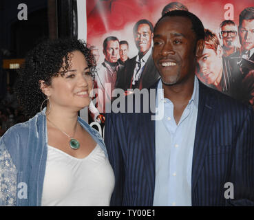 Don Cheadle and his wife, Bridgid, arrives for the formal Artist's ...