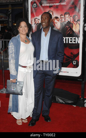 Don Cheadle and his wife, Bridgid, arrives for the formal Artist's ...