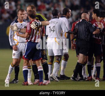 DAVID BECKHAM, TERRY VAUGHN LOS ANGELES GALAXY LOS ANGELES GALAXY V ...