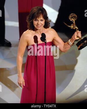 Sally Field accepts the award for outstanding lead actress in a drama ...