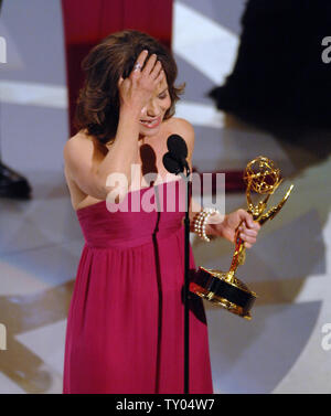 Sally Field accepts the award for outstanding lead actress in a drama ...