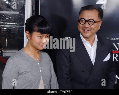 Michael Chow and his daughter Asia attend the premiere of the motion ...