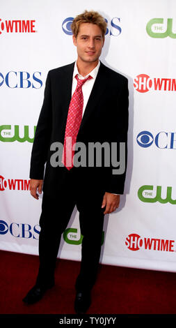 Justin Hartley attends the CBS, Showtime and The CW Summer 2012 TCA ...