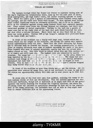 Description of Terrain Included in Case File for Congressional Medal of ...