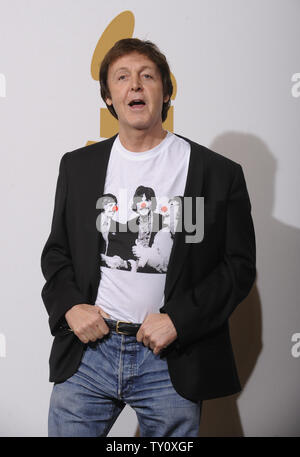 Show performer Paul McCartney appears backstage at the 51st annual ...