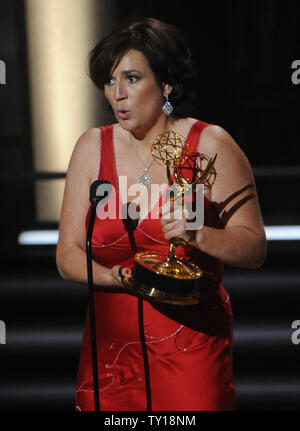 Director Dearbhla Walsh accepts her trophy at the 61st Primetime Emmy ...
