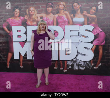 Rebel Wilson, a cast member in "Bachelorette," poses at the premiere of ...