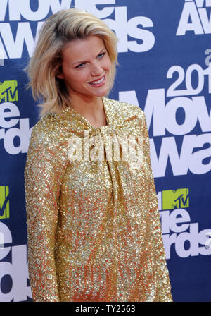 Actress Brooklyn Decker appears backstage at the MTV Movie Awards in ...
