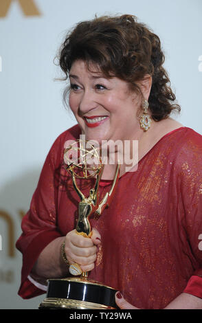 Margo Martindale holds her Emmy for her performance as the wicked Maggs ...