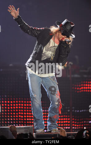 Axl Rose and the original Guns N' Roses, just as their career was Stock ...