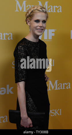 Actress Byrdie Bell arrives at the Women In Film Crystal + Lucy Awards ...