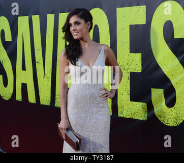 Actress Sandra Echeverria attends the premiere of "Savages" on Monday ...