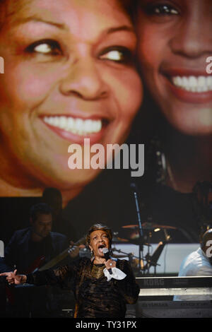 Singer Cissy Houston performs a tribute to her daughter Whitney Houston ...