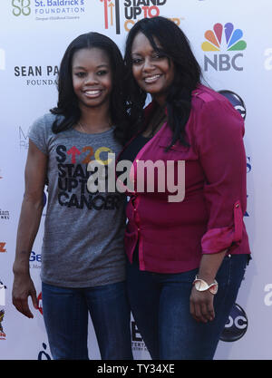 (L-R) Gabby Douglas and Natalie Hawkins attend the 2015 NBCUniversal ...