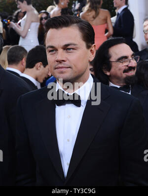 Actor Leonardo DiCaprio and his father George DiCaprio, right rear ...