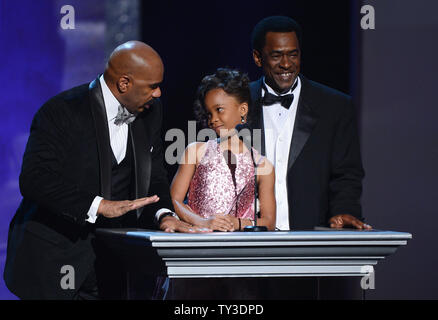 Actress Quvenzhané Wallis and actor Dwight Henry, first time actors who ...