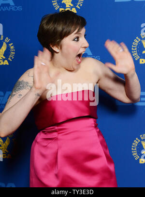 Actress Lena Dunham attends the 65th Emmy Awards held at the Nokia ...
