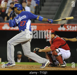 Los Angeles Angels center fielder Mike Trout (27) against the Arizona ...