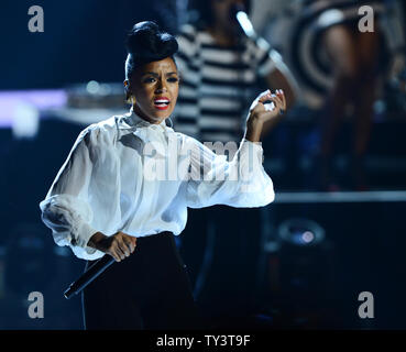 Janelle Monae performs at the BET Awards at the Microsoft Theater on ...