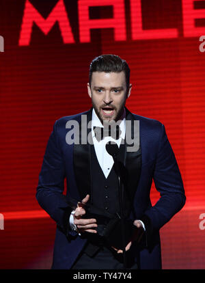 Singer Justin Timberlake wins Favorite Male Artist-Soul/R&B at the 41st ...