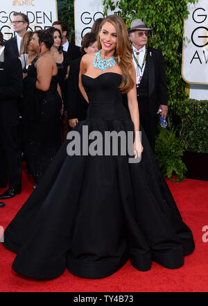 Actress Sofia Vergara arrives at the 71st Annual Golden Globe Awards ...