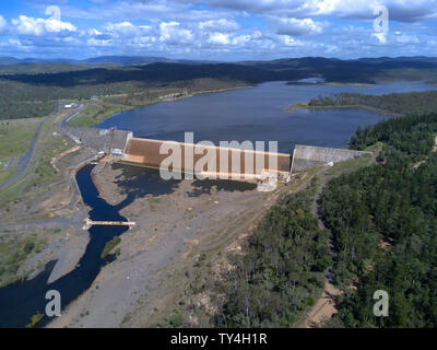 Aerial of Paradise Dam on the Burnett River Queensland Australia Stock ...